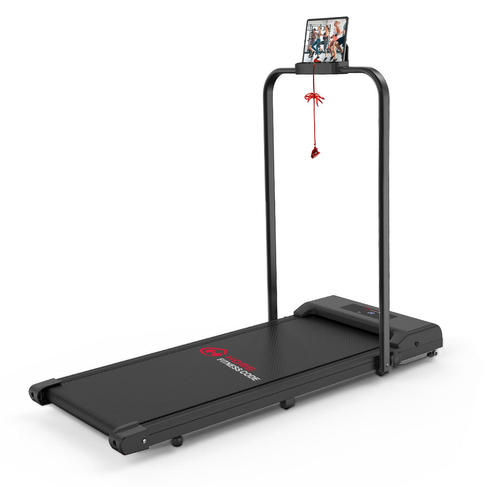 Space Saving Motorised Treadmill 1-10KM/H Walking Machine with LCD Dis ...